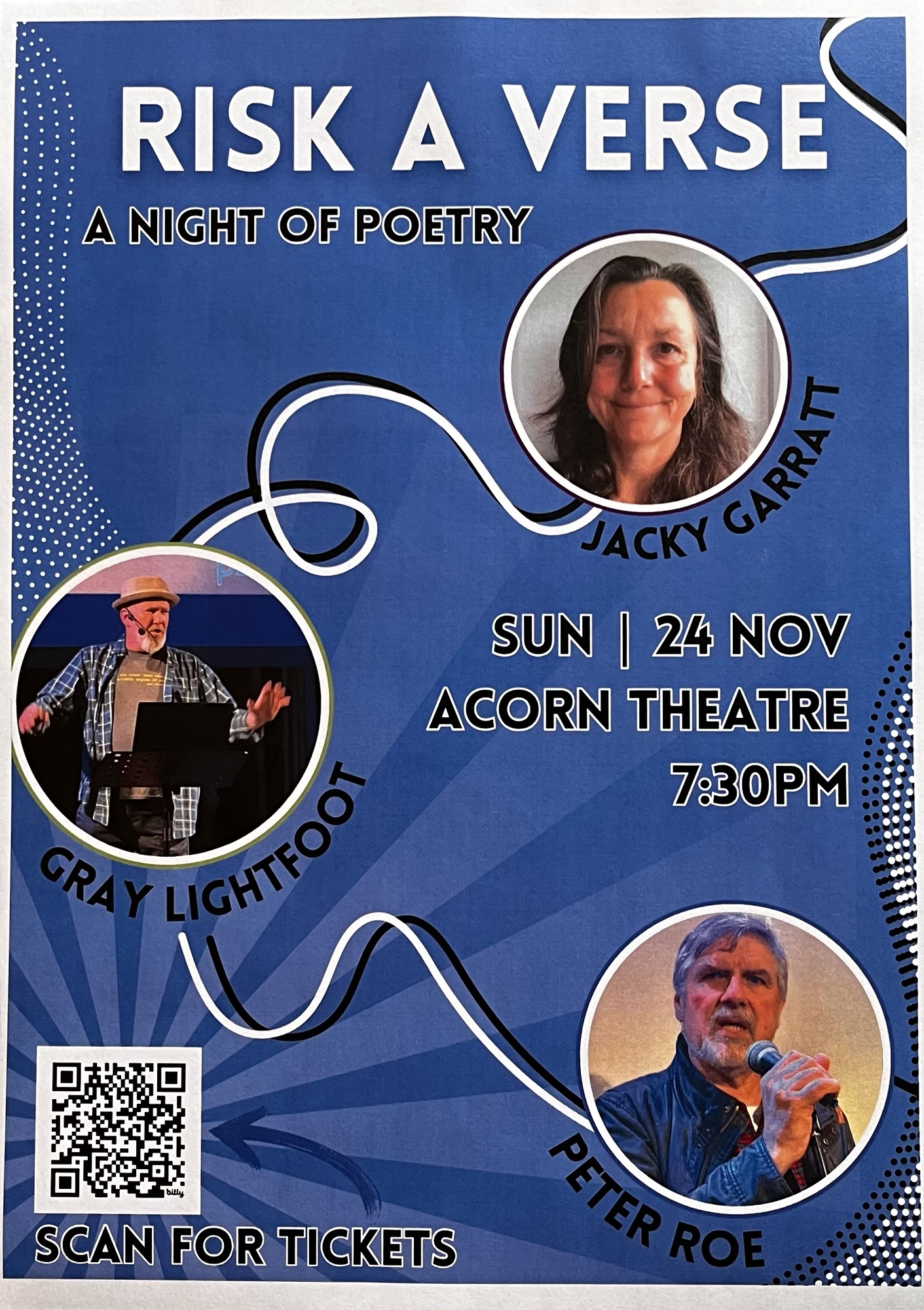 Three Poets at The Acorn, Jacky Garratt, Peter Roe (aka Pete the Poet ...